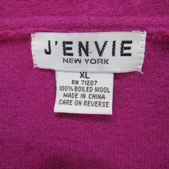 J'envie | Sweaters | Jenvie 0 Boiled Wool Pink Cut Fringe Cardigan ...